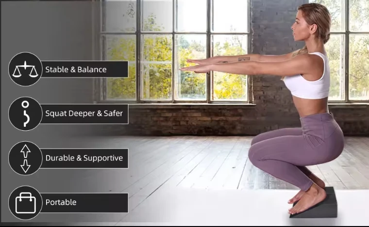 High Density Eva Squat Block Wedge Premium Eco Friendly Anti-slip Block ...