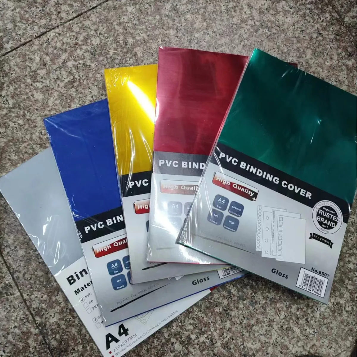 Ningbo Basy Transparent Pvc Book Cover A3 A4 A5 Size Clear Matte Plastic Book Cover Binding ...