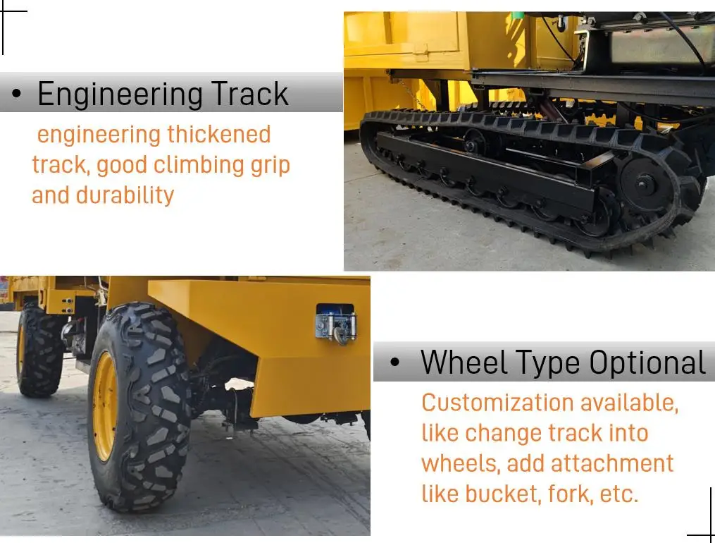High Quality 1000kg Crawler Earth-moving Machinery Small Tracked Mini ...