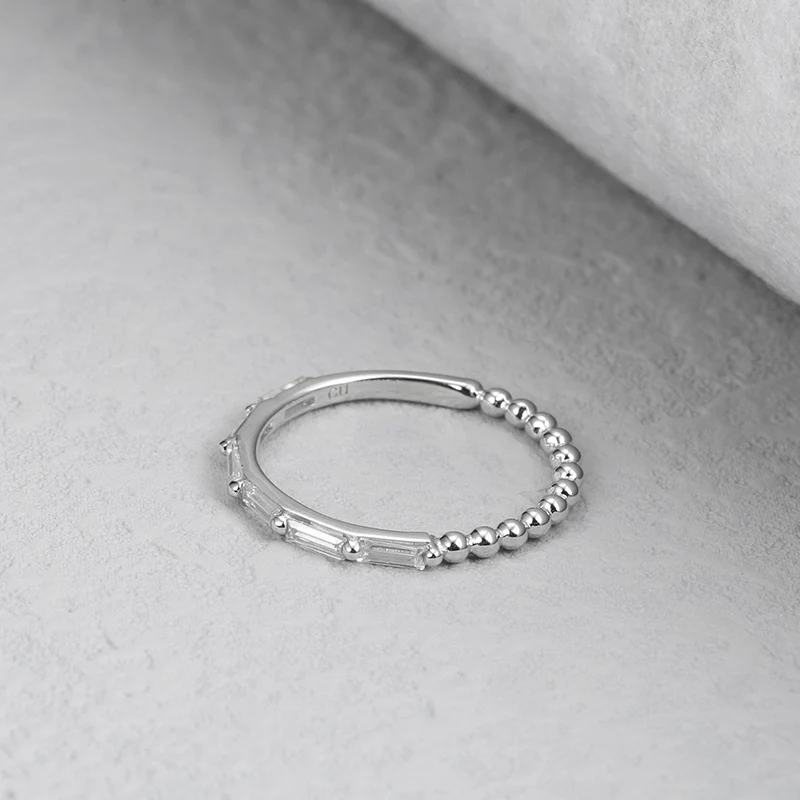 Grace Jewelry Slim Young Lady Girl Cubic Zircon Sterling Silver Ring ...