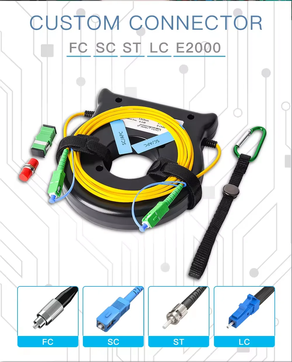Otdr Launch Cable Mini OTDR Dead Zone Eliminator Sc FC St LC Upc APC ...