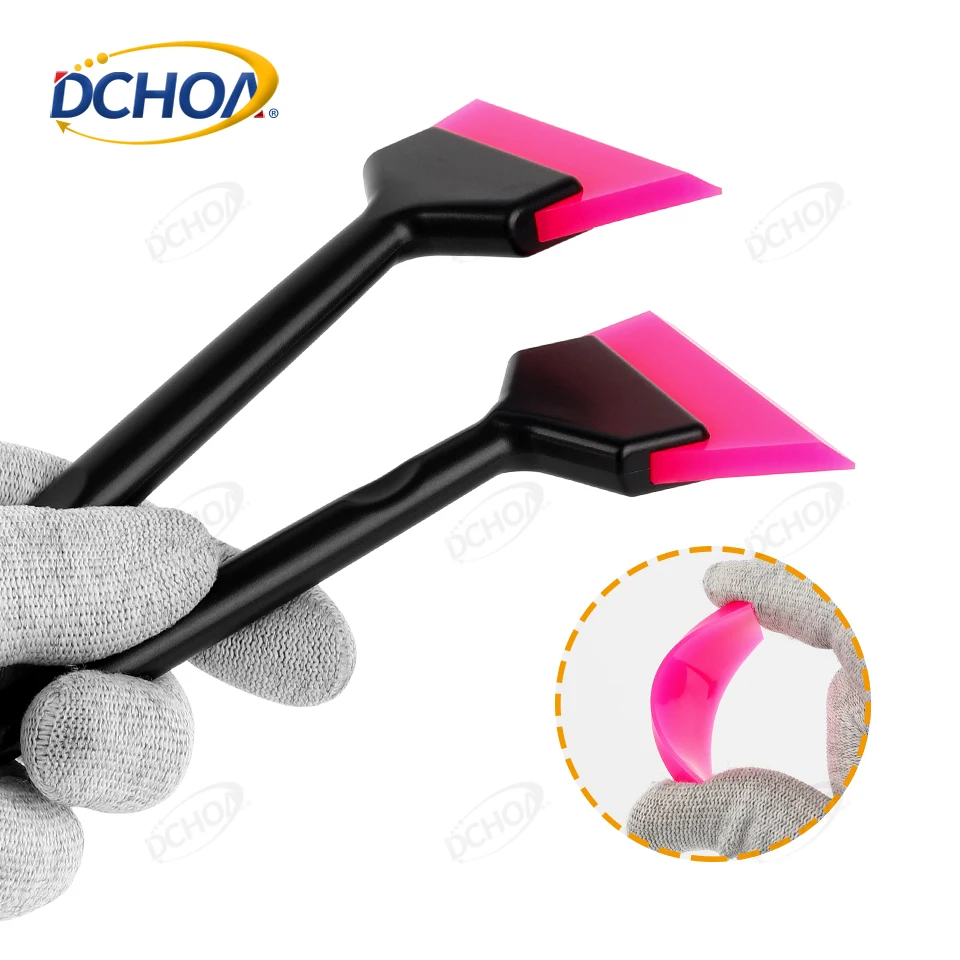 DCHOA Long Handle PPF Squeegee Tools Car Tint Soft Rubber Blade Glass ...