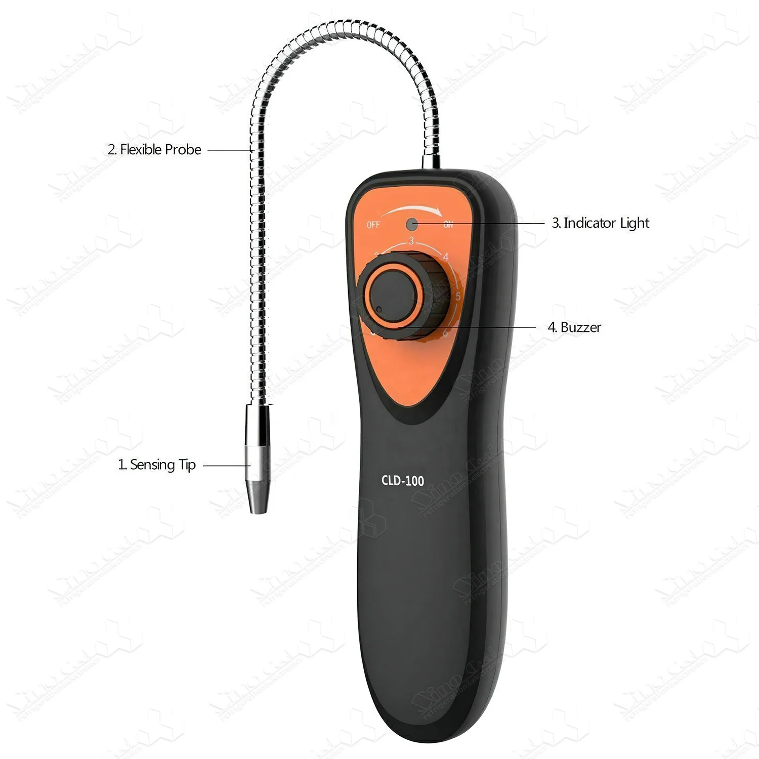 CLD 100 Refrigerant Halogen CFCs HCFC HFC Leak Detector HVAC Leak ...