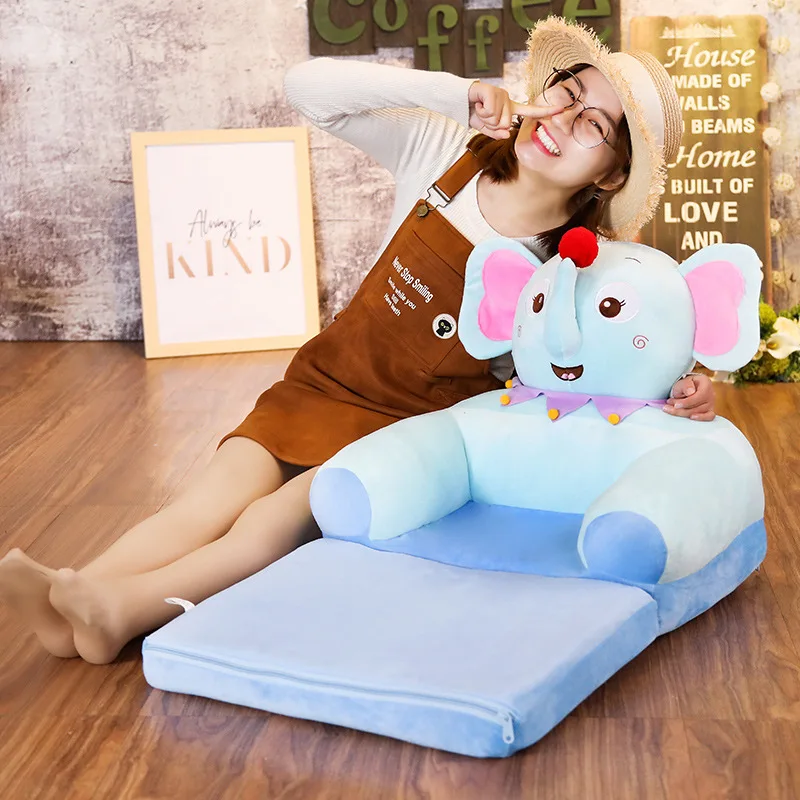 New Design Kids Pink Dream Unicorn Folding Sofa Bed Plush Animal Sofa ...