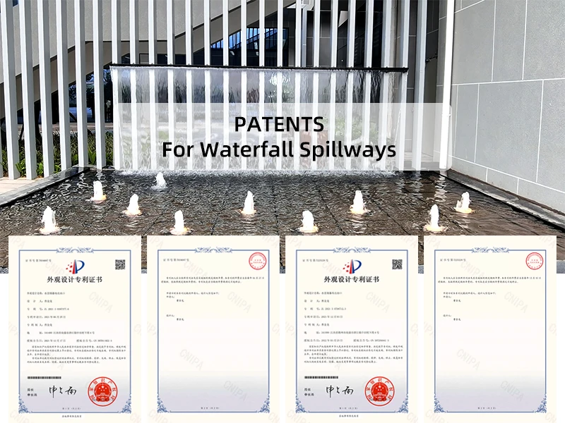 Stainless Steel Spillway Pond Waterfall Outdoor Cascada Piscina ...