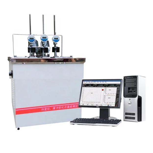 Astm D648 Iso306 Plastic Hdt Vicat Softening Temperature Tester Price ...