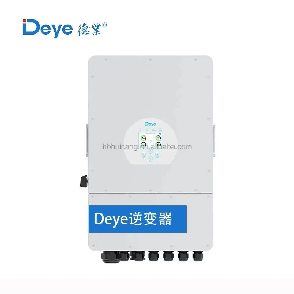 Deye Inverter Hibrid,Sun-12k-sg04lp3-eu Penyimpanan Energi 3 Fase 12kw,Inverter Solar Hibrid ...