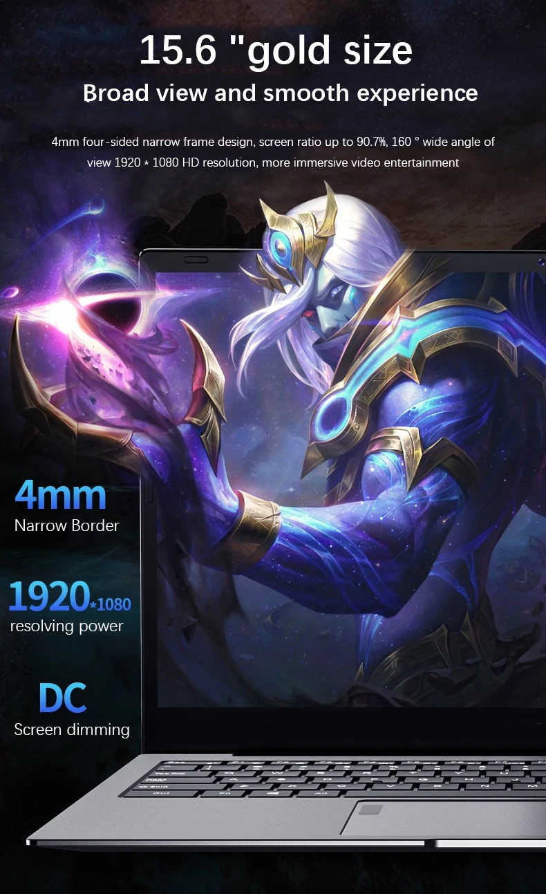 15.6inch Core I7 1165G7 DDR4 32GB SSD 1TB Win10 Netbooks