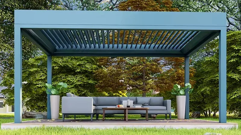 Outdoor Modern Aluminium Pergola Bioclimatica 3x3m 3x4m 3x5m 4x4m 5x3m ...