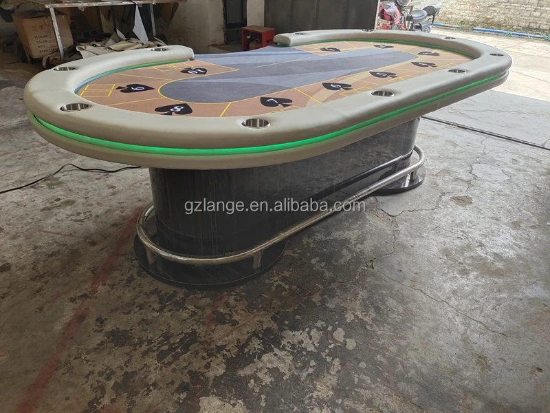 New Design Rfid Poker Table Golden Custom Occasion Table De Poker ...