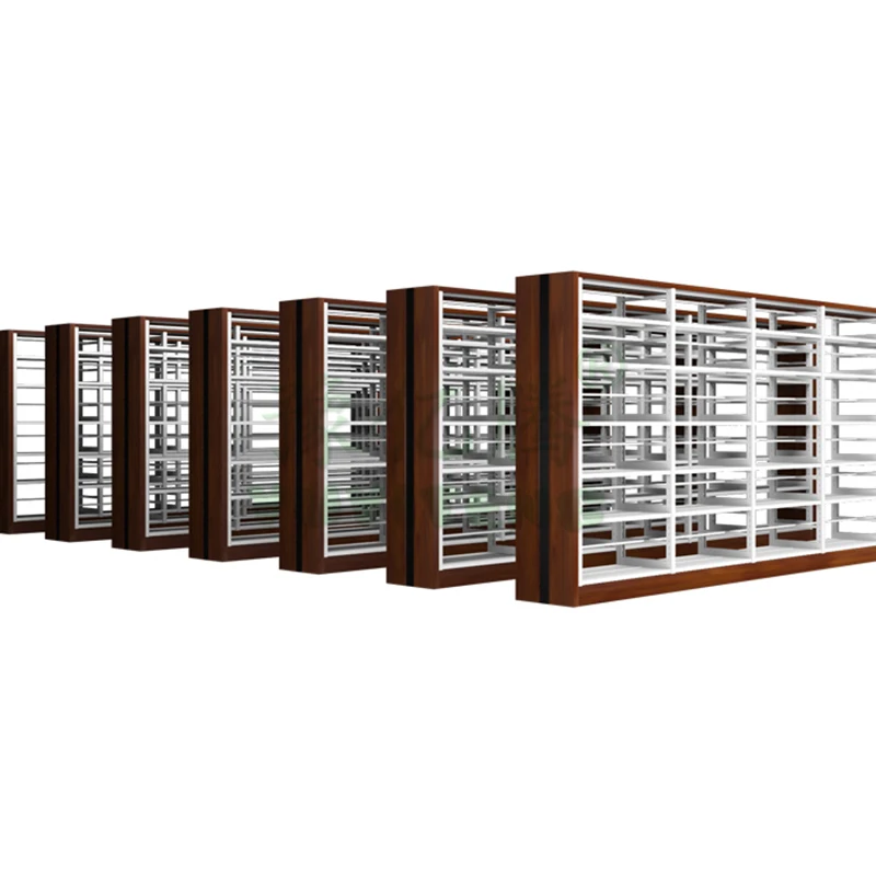 Modern Design School Library Furniture Modern Steel Double Side Metal ...