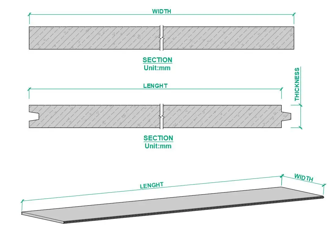 19mm Fc Sheet / Fiber Cement Board Cement Flooring Board - Buy 19mm Fc ...