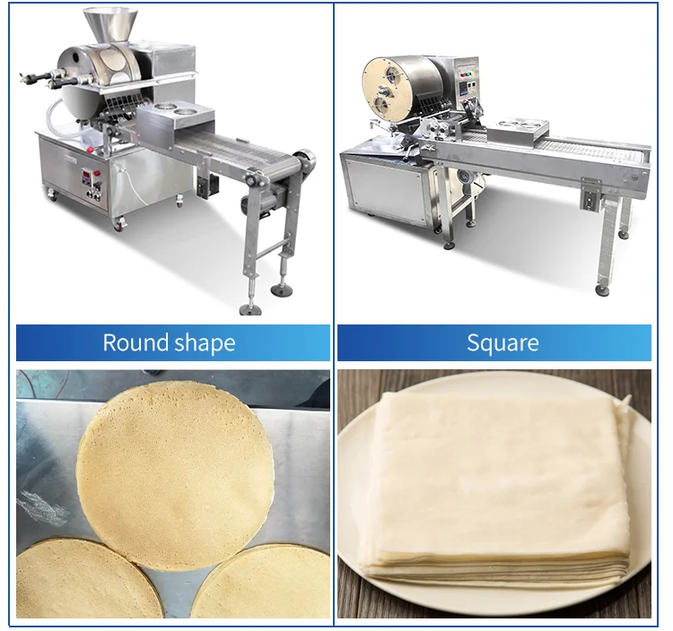 Automatic Pastry Lumpia Samosa Egg Spring Roll Skin Sheet Wrapping ...