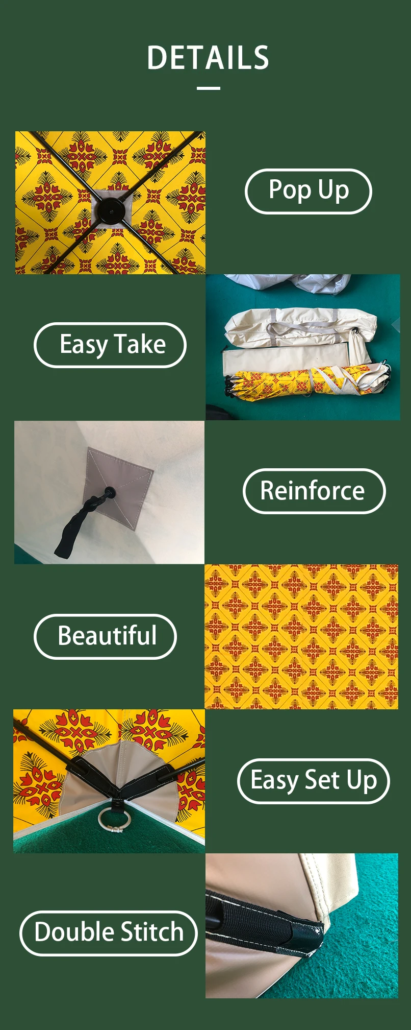 Customized Outdoor Foldable Pop up Middle East Wind Blocker