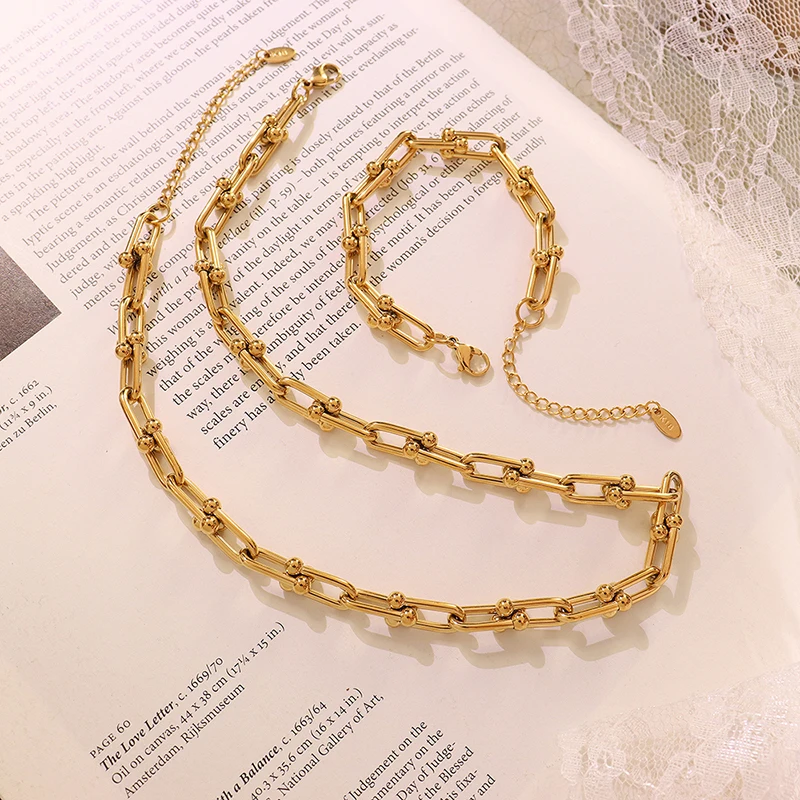 Custom Made Chain Customized 18K PVD Gold Plated Waterproof Fashion ...
