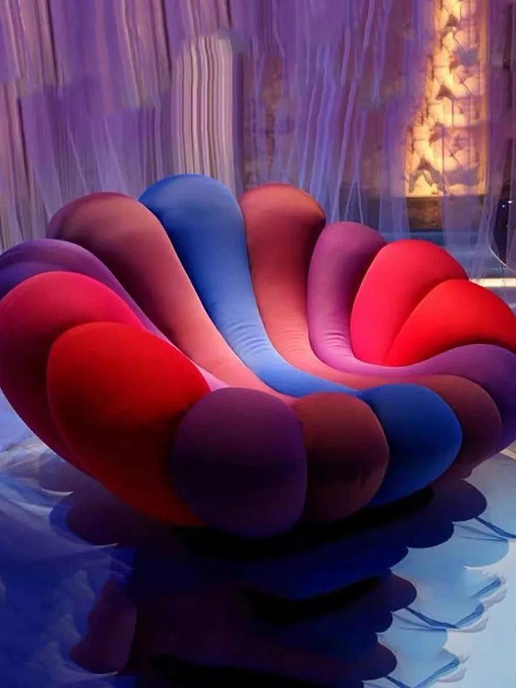 Modern Rotating Arm Sofa Chair Modern Design Colorful Hotel Recliner ...