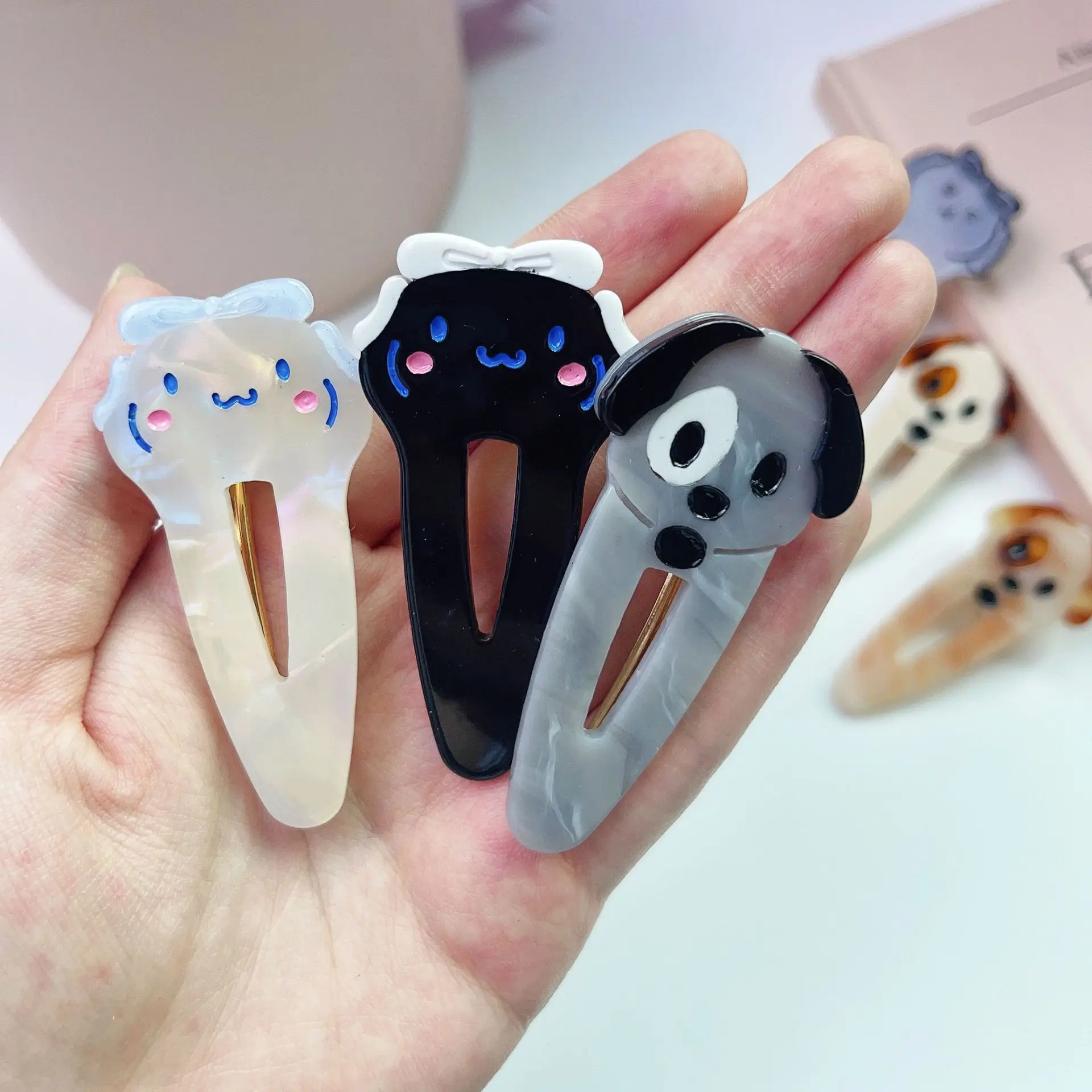 YHJ New Design Animal Hair Clips Wholesale Custom Hair Claw Clips ...