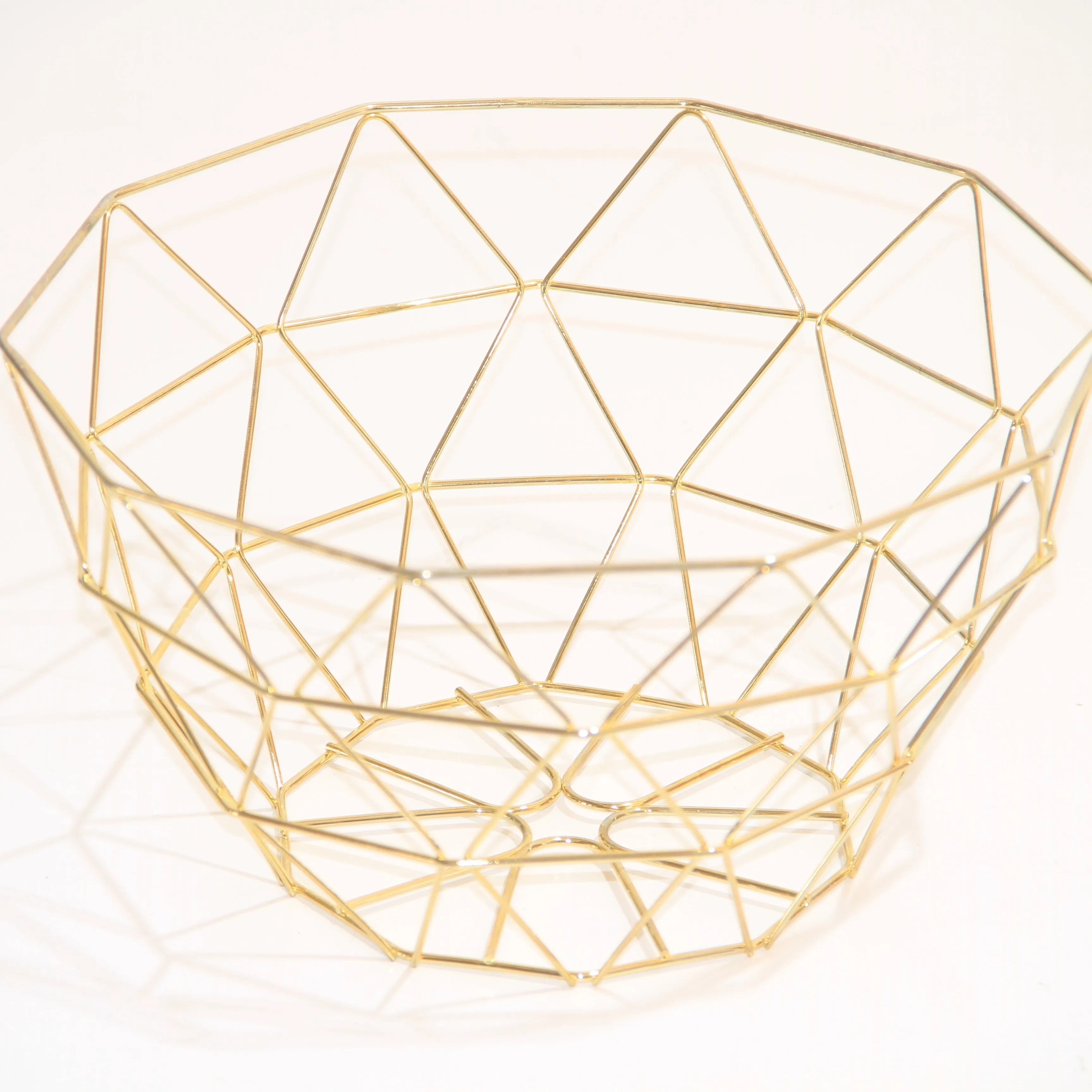 Jb Modern Design Popular Gold Wire Mesh Metal Storage Basket Candy Pot ...