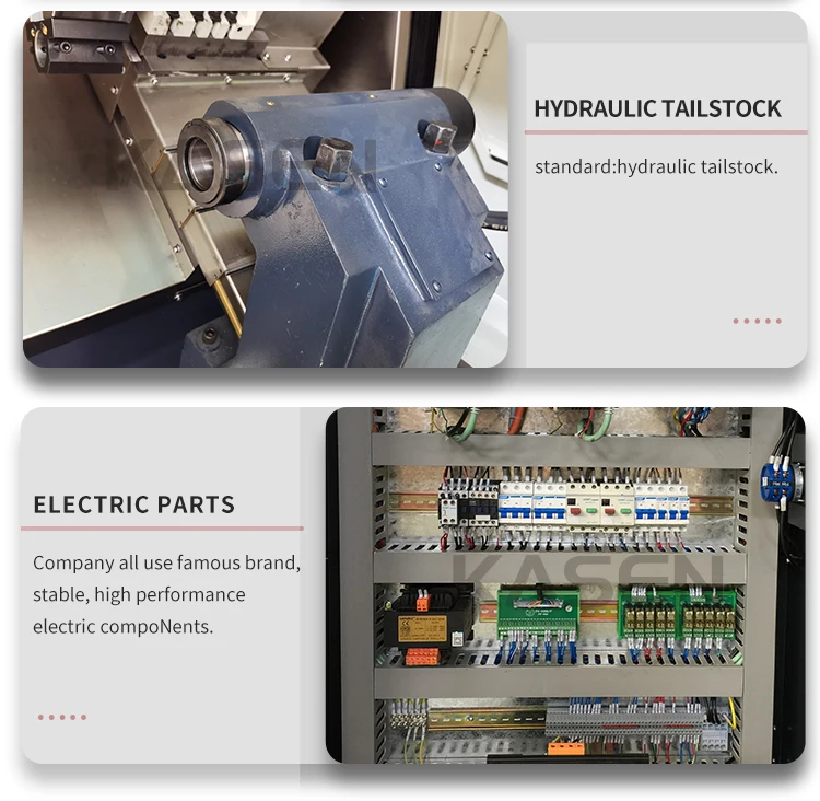 Full-automatic Slant Bed Gang Type Cnc Lathe Tck6350y High Precision ...