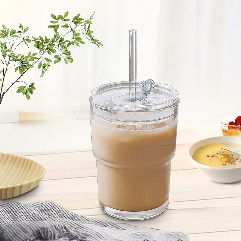Hot Sell Iced Coffee Mug With Lid And Straw For Milk And Tea - Buy ...