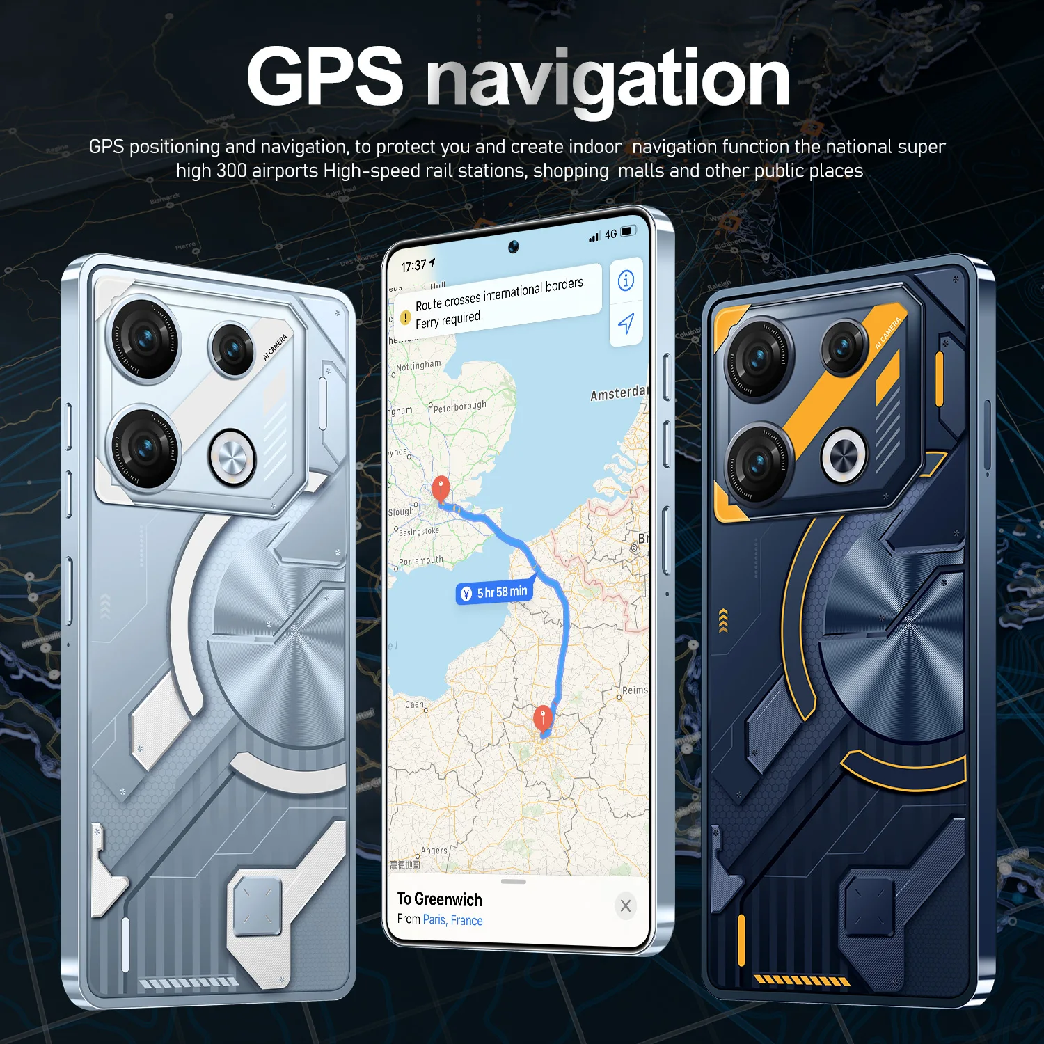 GT10 Pro Max - 7.3 Inch Android 13 Smartphone with 1TB Storage