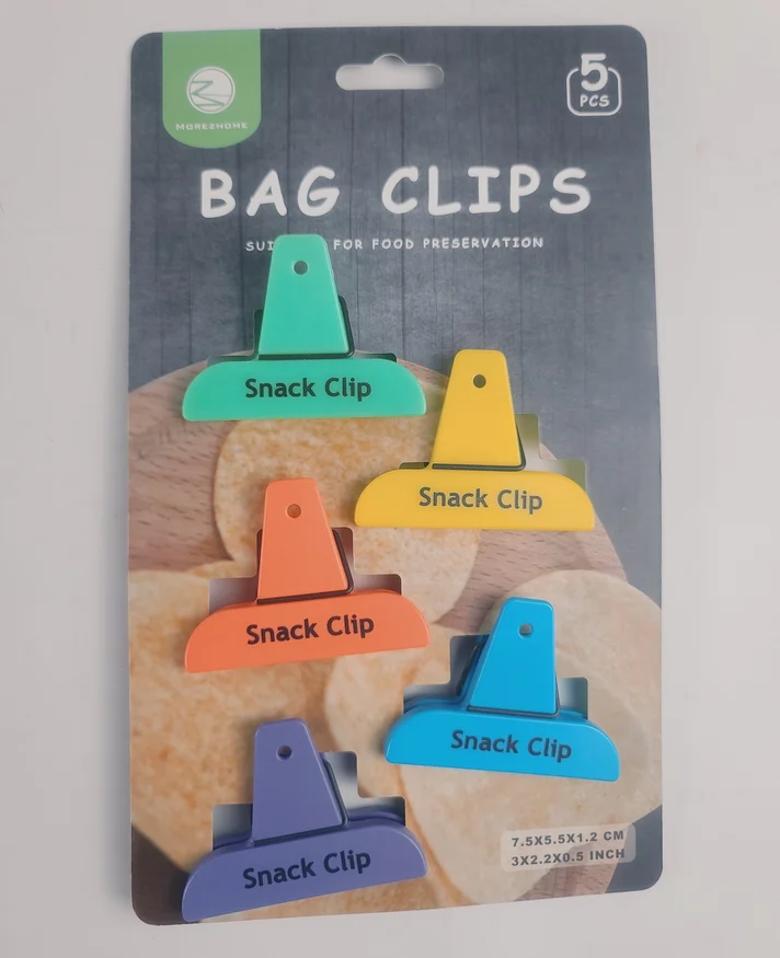 Multiple Colors and Sizes Chip Bag Clips Plastic Clips Bag Clips for ...