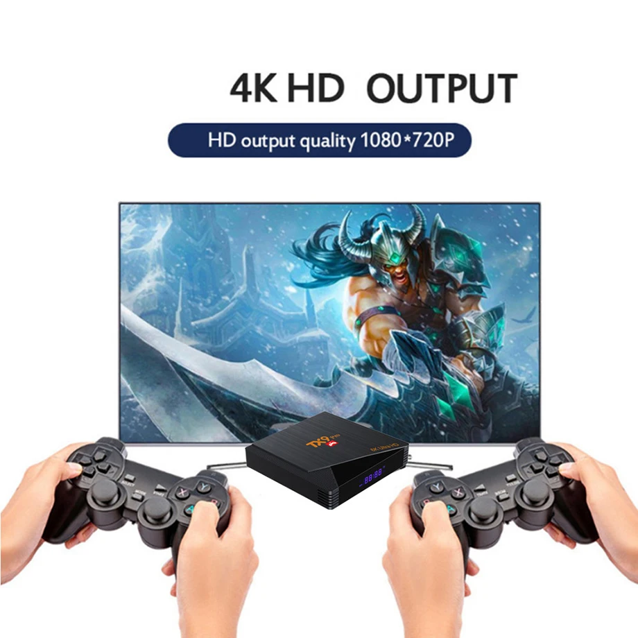 A Tx9 Pro Game Box Smart Tv Box Android 10.0 64gb 10000 Game 4k Hd ...