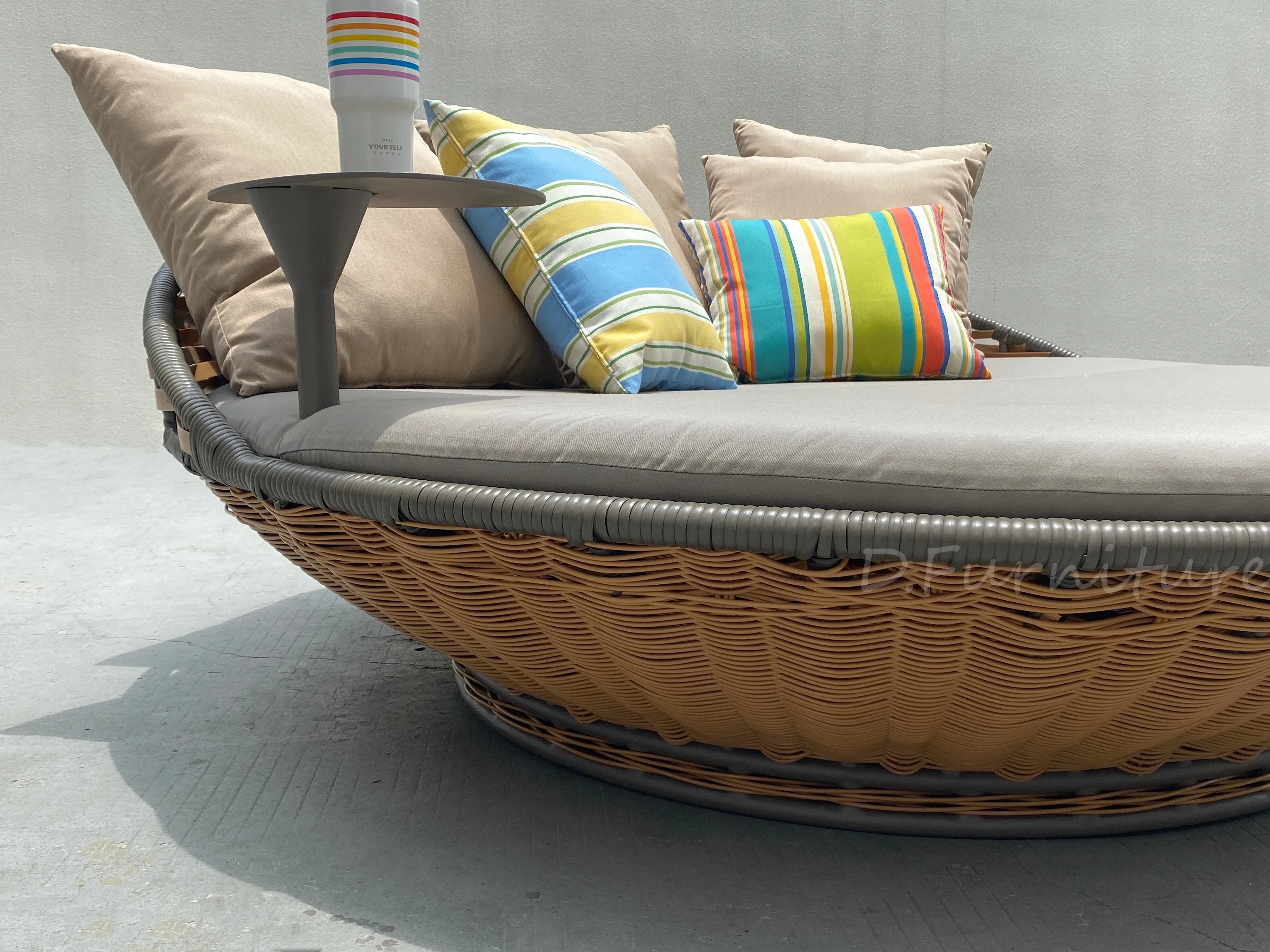 Leisure Swimming Pool Rattan Sun Loungers for Outdoor
