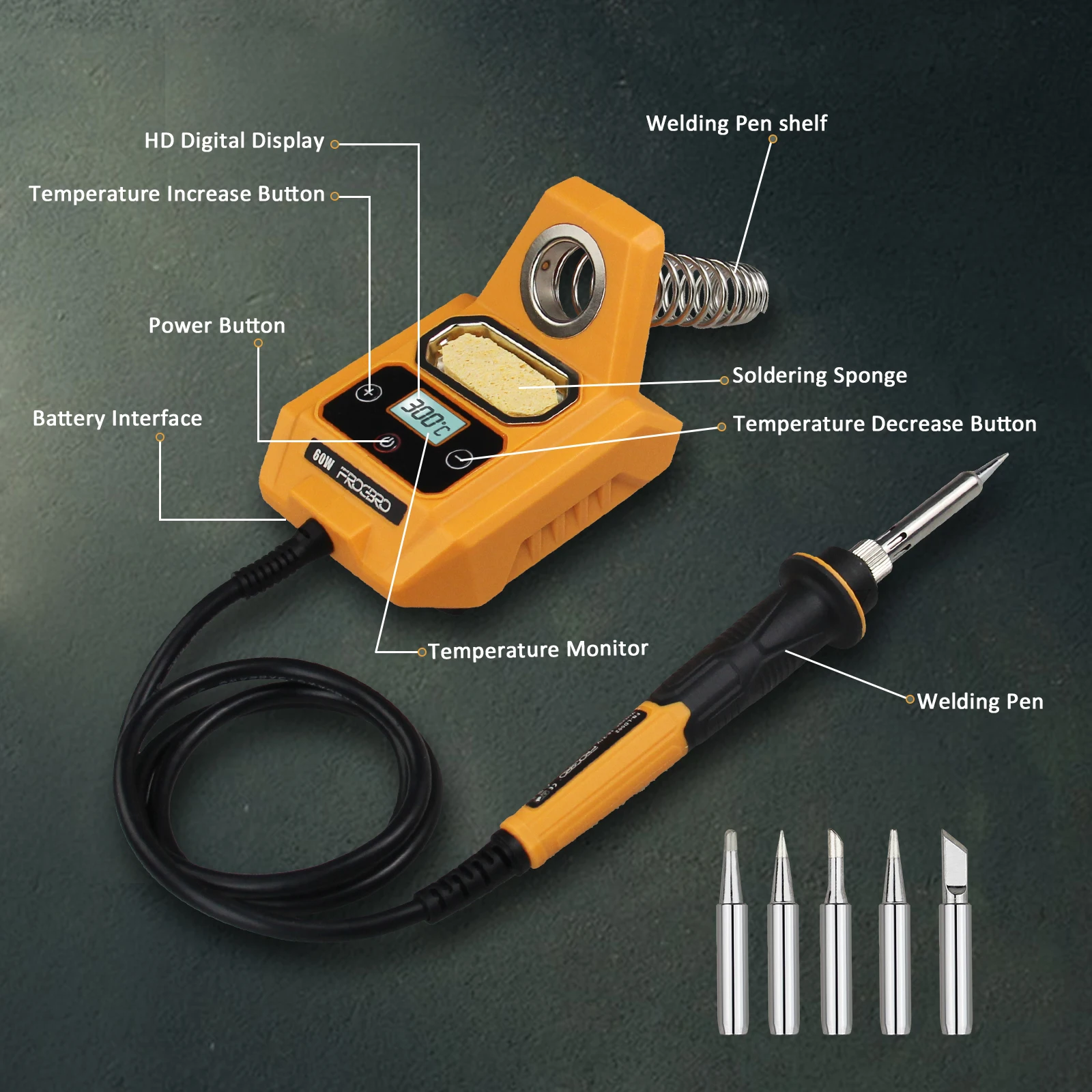 20V Electronic Welding Station - Fast Heating Soldering Iron