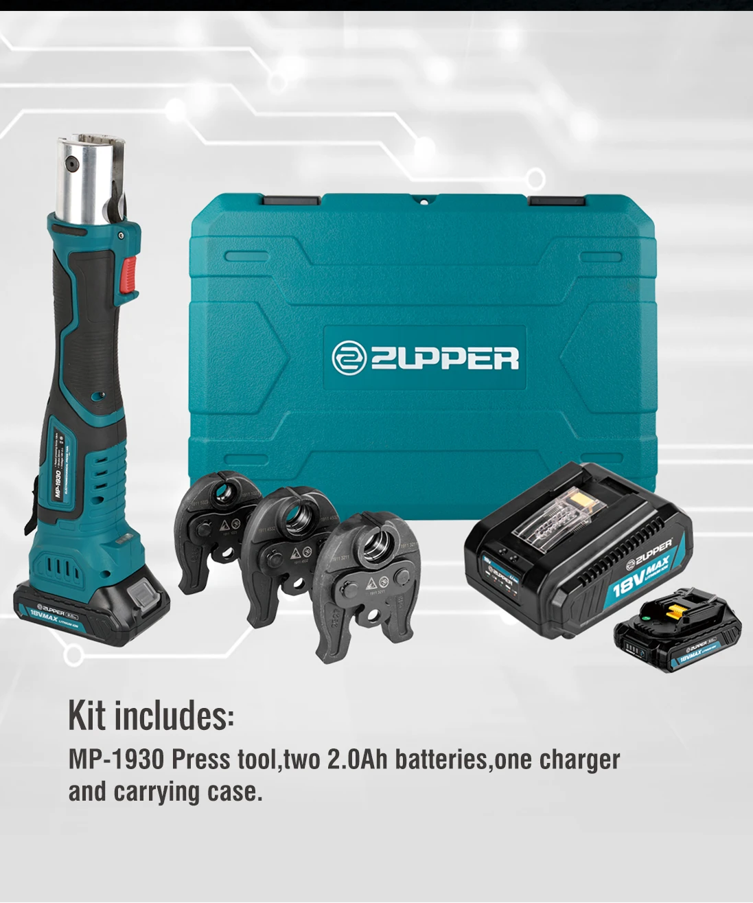 ZUPPER MP-1930 Pex Crimping Tool - Professional Compression