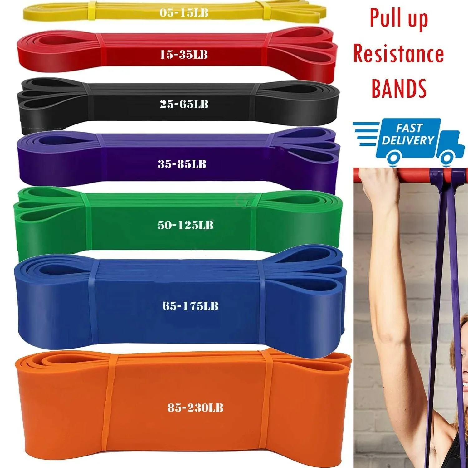 Home Gym Exercises Rubber Yoga Fitness Workout Equipment Custom logo ...
