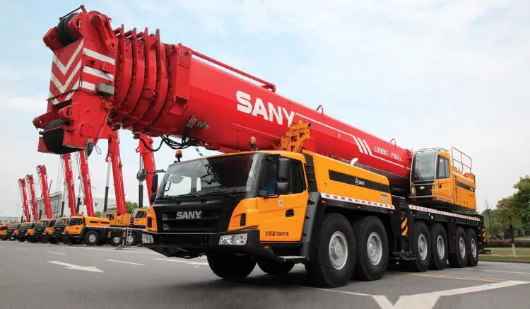 Second Hand Sany 80tons Truck Crane Used Sany Stc800 Mobile Crane Hydraulic Truck Mounted Crane ...