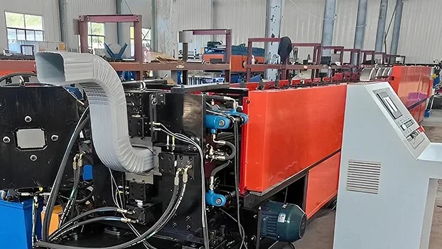 Metal Sheet Downspout Water Gutter Roll Forming Machine Colored Steel ...