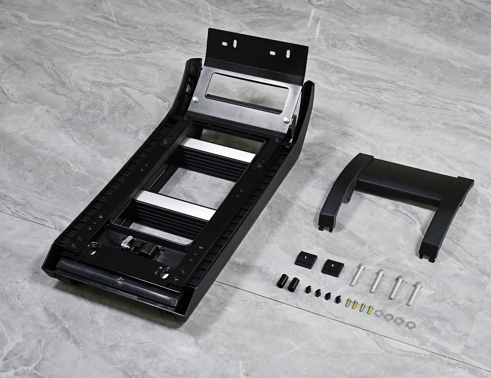 Toyota LC250 Prado 2024 Black Aluminum Telescopic Side Ladder - OEM