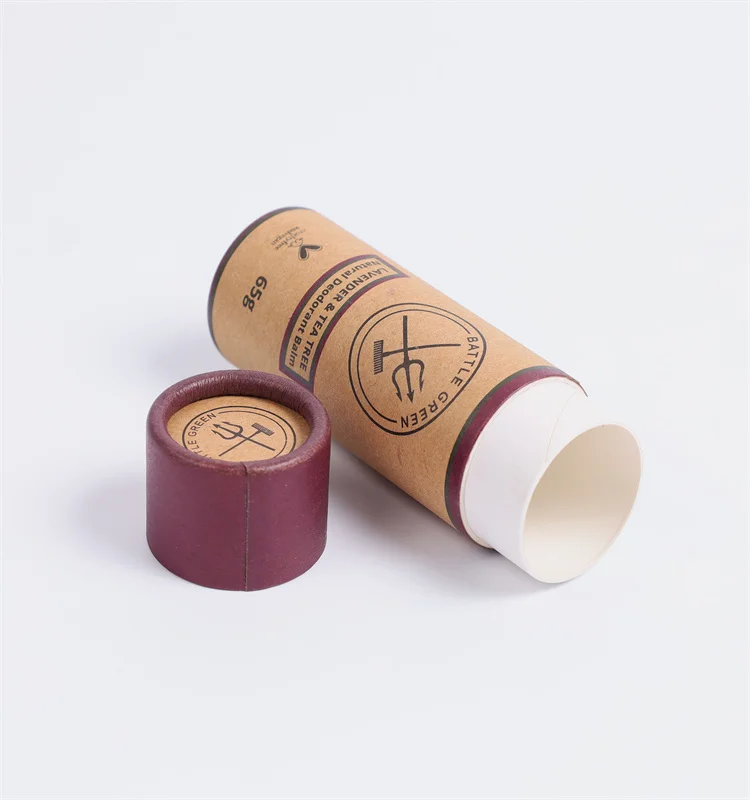 Eco Friendly Kraft Paper Cardboard Push up Paper Tube for Lip Balm