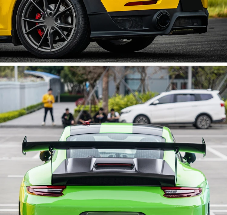 Car Bodykit Carbon Fiber Rear Spoiler Wing 2012-2018 991 Rear Bumper ...