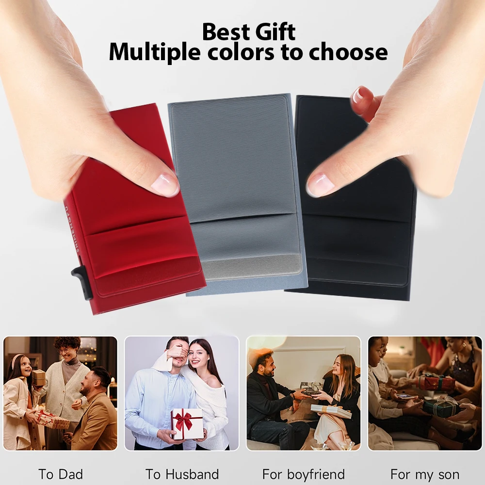 Aluminum RFID Blocking Card Holder - Ultra Slim & Secure