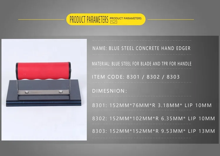 Hand Edger for Concrete Plaster Finishing with Comfortable Handle ...
