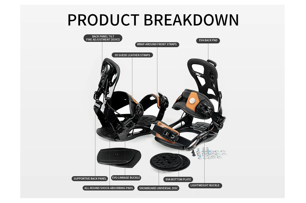 TERROR L1 Step-In Snowboard Bindings Speed Entry Snowboard Bindings All ...