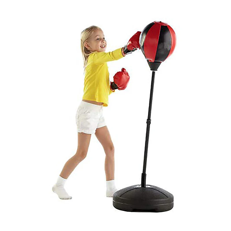 Adjustable Inflatable Punching Ball Kids Boxing Reflex Training ...