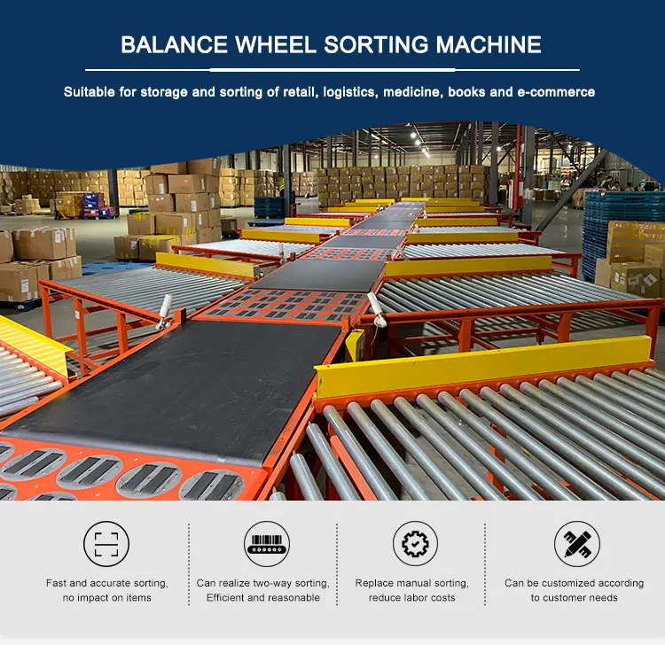 Roller Swivel Wheel Shaft Diverter Belt Conveyor Sorter Machine for ...