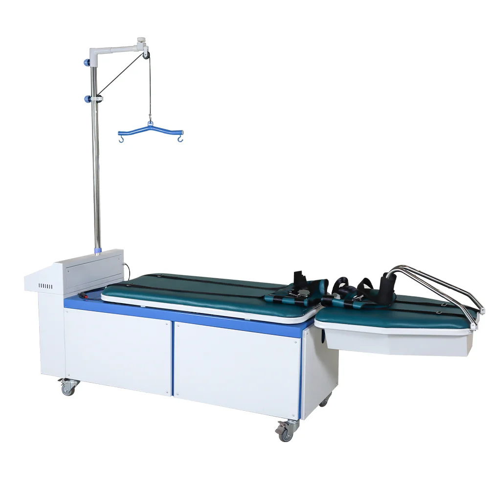 Electric Cervical Lumbar Traction Table Dual-care Area Effective ...