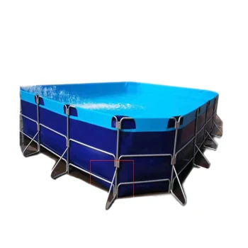 Tarpaulin Logo Above Ground Swimming Pool Pvc Swimming Pool With Metal ...