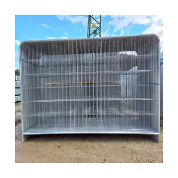 Premium Galvanised Mobile Fence T-force Model - Round Safety Temporary ...
