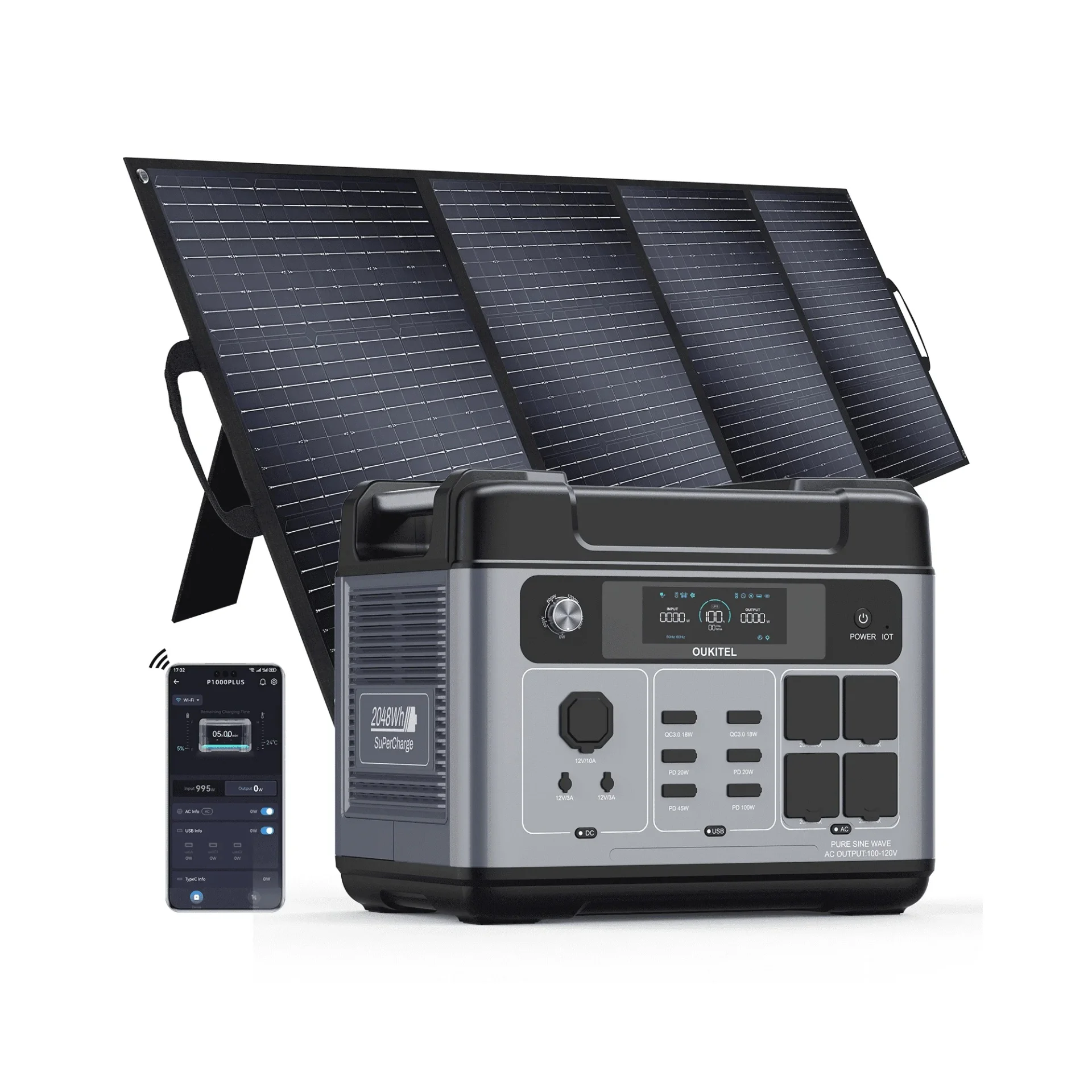 Odm Oem Battery 2kw Tragbare Powerstation Fast Charge Solar Energy ...