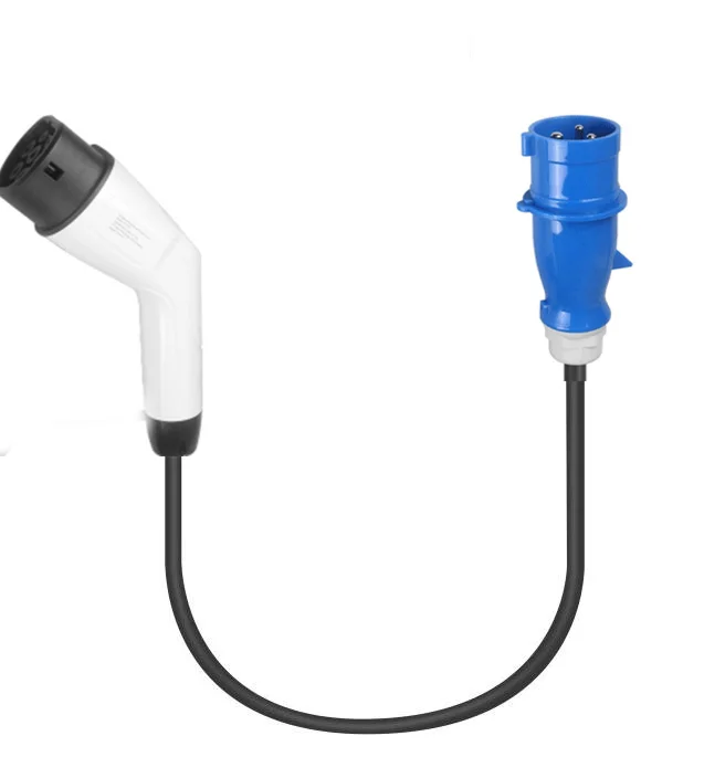 32amp Blue 3 Pin Plug To Type 2 Female Cable 5 Meter - Buy 3 Pin Cannon ...