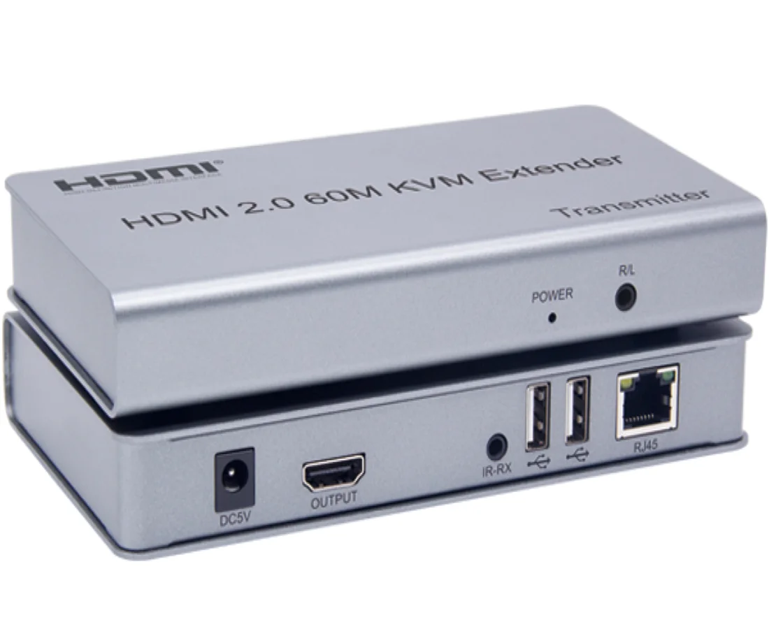 60M HDMI Extender over IP with KVM - 4K Display Solutions