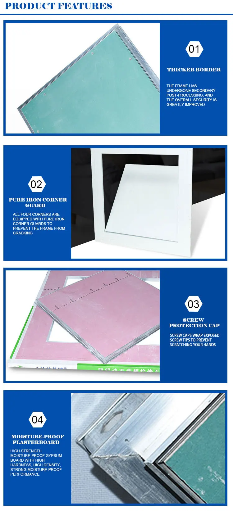 Wholesale Price Gypsum Board Aluminum Access Panel Ceiling Manhole With ...