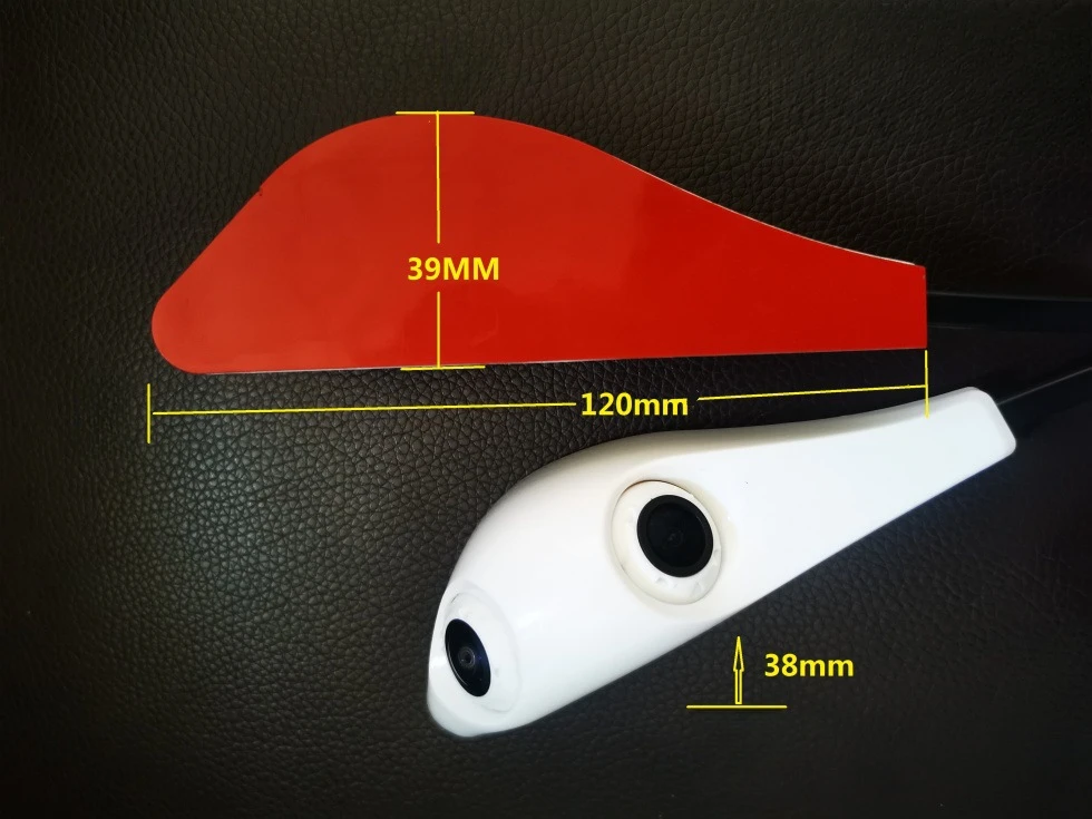 Dual Lens 2 in 1 Car Blind Spot Car Door Side View Camera AHD 1080P ...