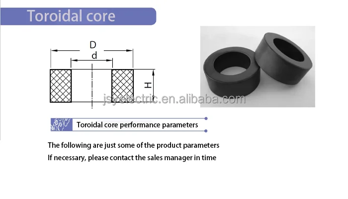 High Permeability For Inductive Transformers Iron Powder Soft Ferrite